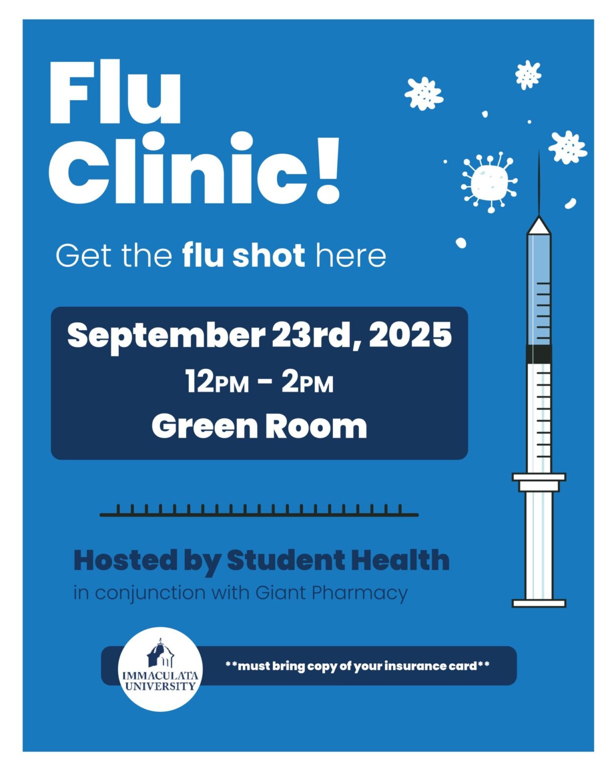Flu Shot Clinic - Immaculata University